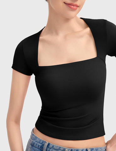 Square Neck T-Shirt | Smoke Cloud Pro Collection| PUMIEY