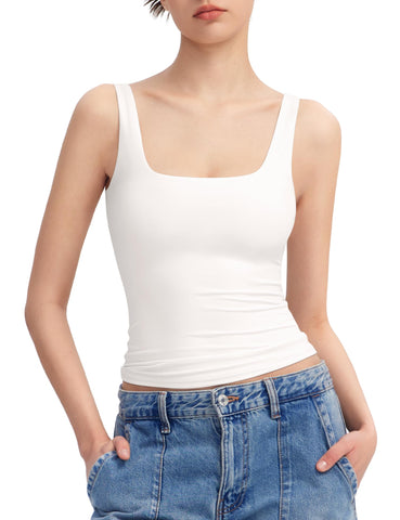 Square Neck Sleeveless Top – Pumiey