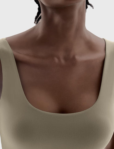 Sleeveless Backless Tank Top Bodysuit-Pumiey – PUMIEY