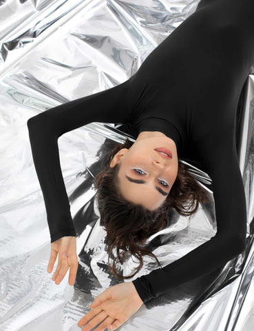 Mock Turtle Neck Long Sleeve Bodysuit-Pumiey – PUMIEY