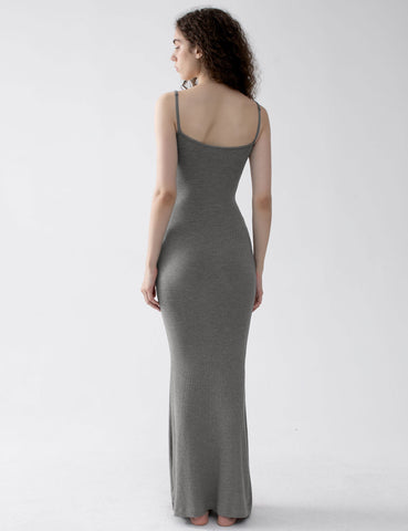 Slip Maxi Dress-PUMIEY-Bodysuits and Shapewear