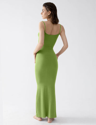 Slip Maxi Dress-PUMIEY-Bodysuits and Shapewear